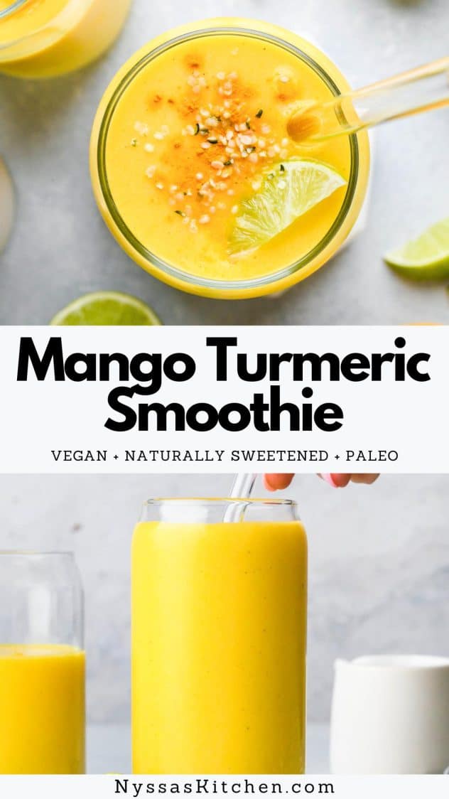 5-Minute Mango Turmeric Ginger Smoothie