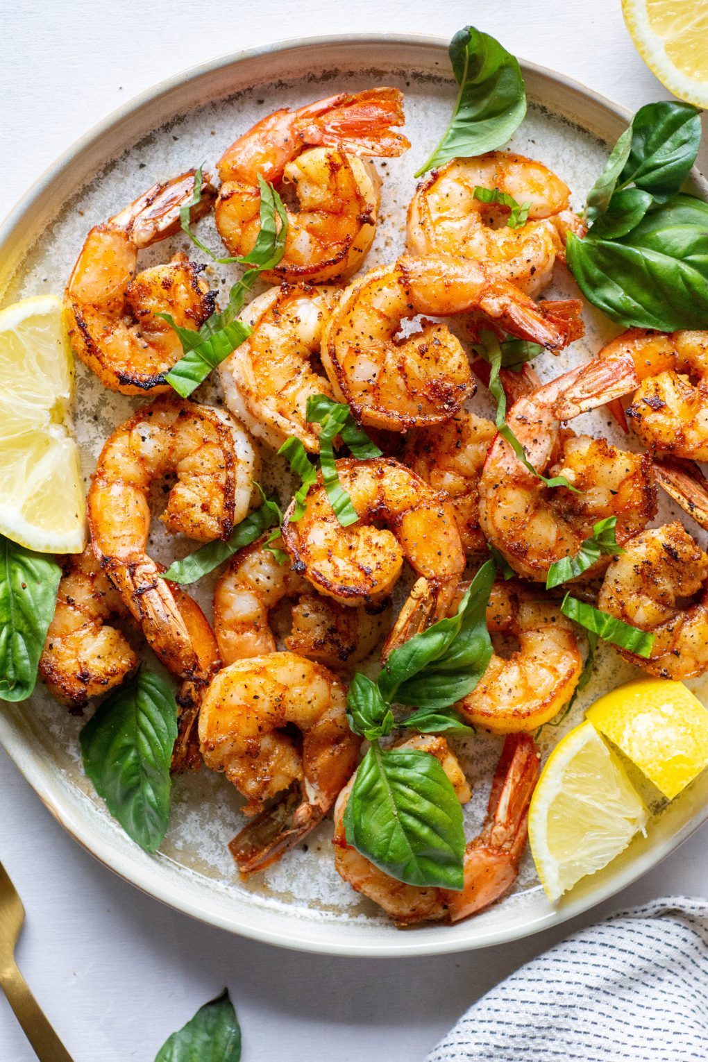 Easy Garlic Basil Saut ed Shrimp GF Whole30 Nyssa s Kitchen
