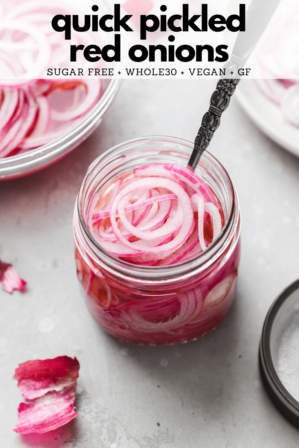 Quick Pickled Red Onions - Fast, Easy & No sugar! - Nyssa's Kitchen