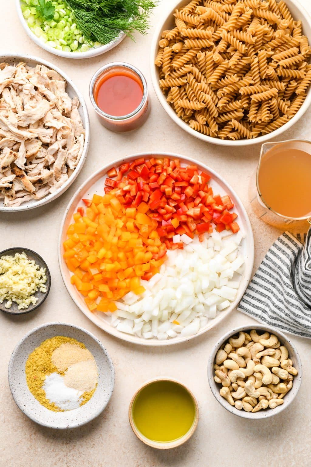 Cashew Cream Buffalo Chicken Pasta Dairy Free