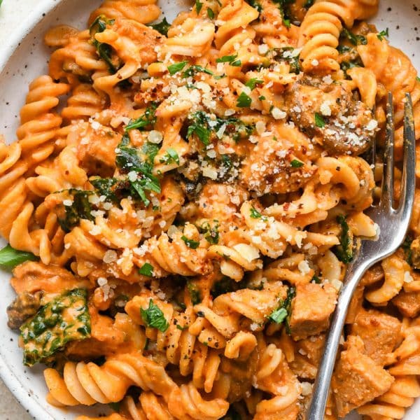 Creamy Tomato Sausage Pasta | Nyssa's Kitchen